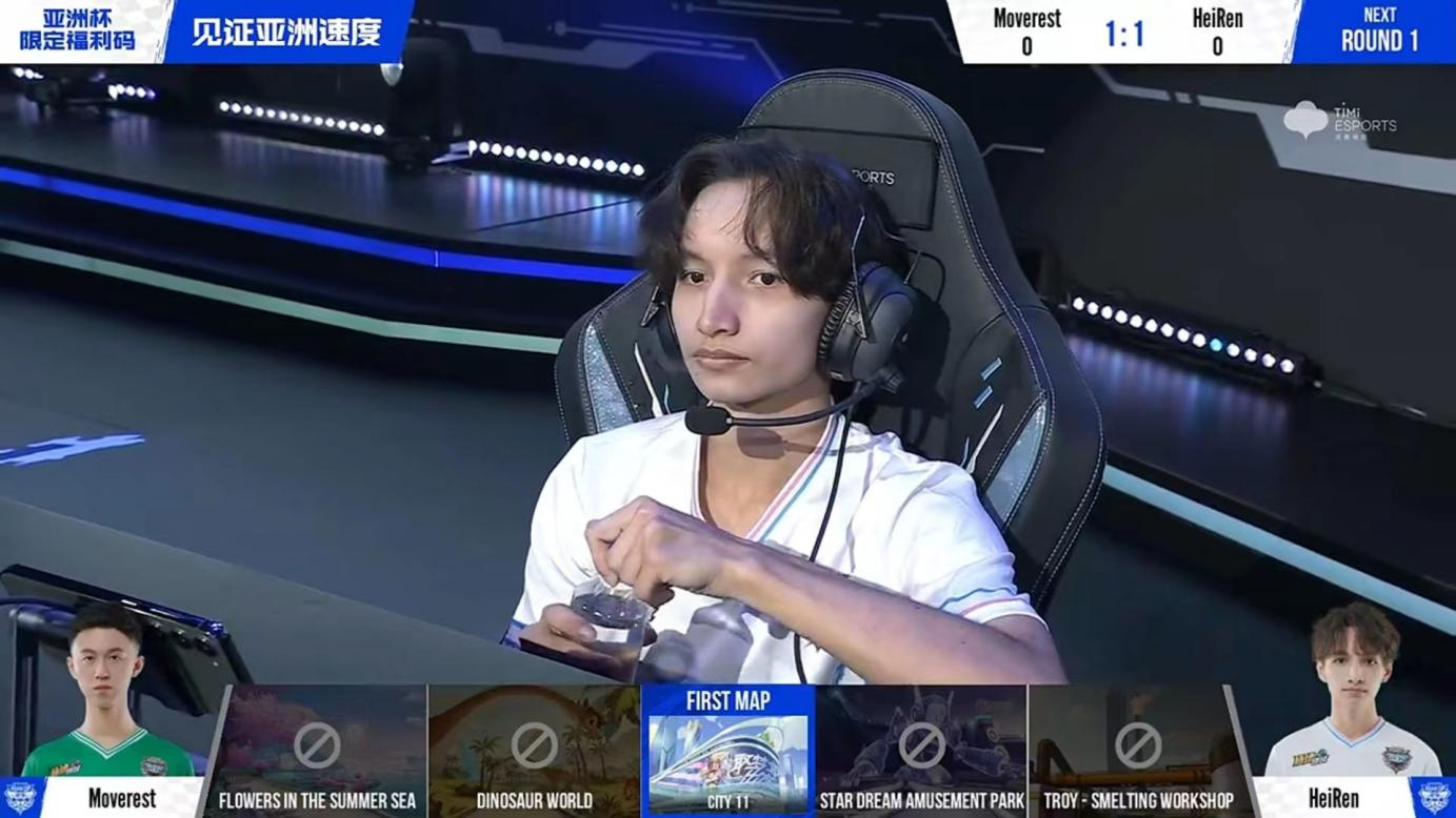 赛事中心 -【亚洲杯快讯】HeiRen 2:1战胜 Moverest鏖战三轮顽强取胜- QQ飞车手游 - 腾讯游戏