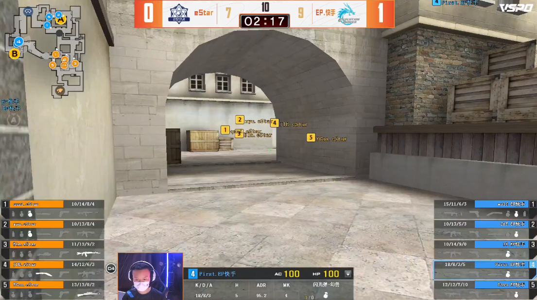 火线报道：Q9让一追二胜XROCK，First暴走EP以2比0胜eStar --穿越火线官方网站-腾讯游戏