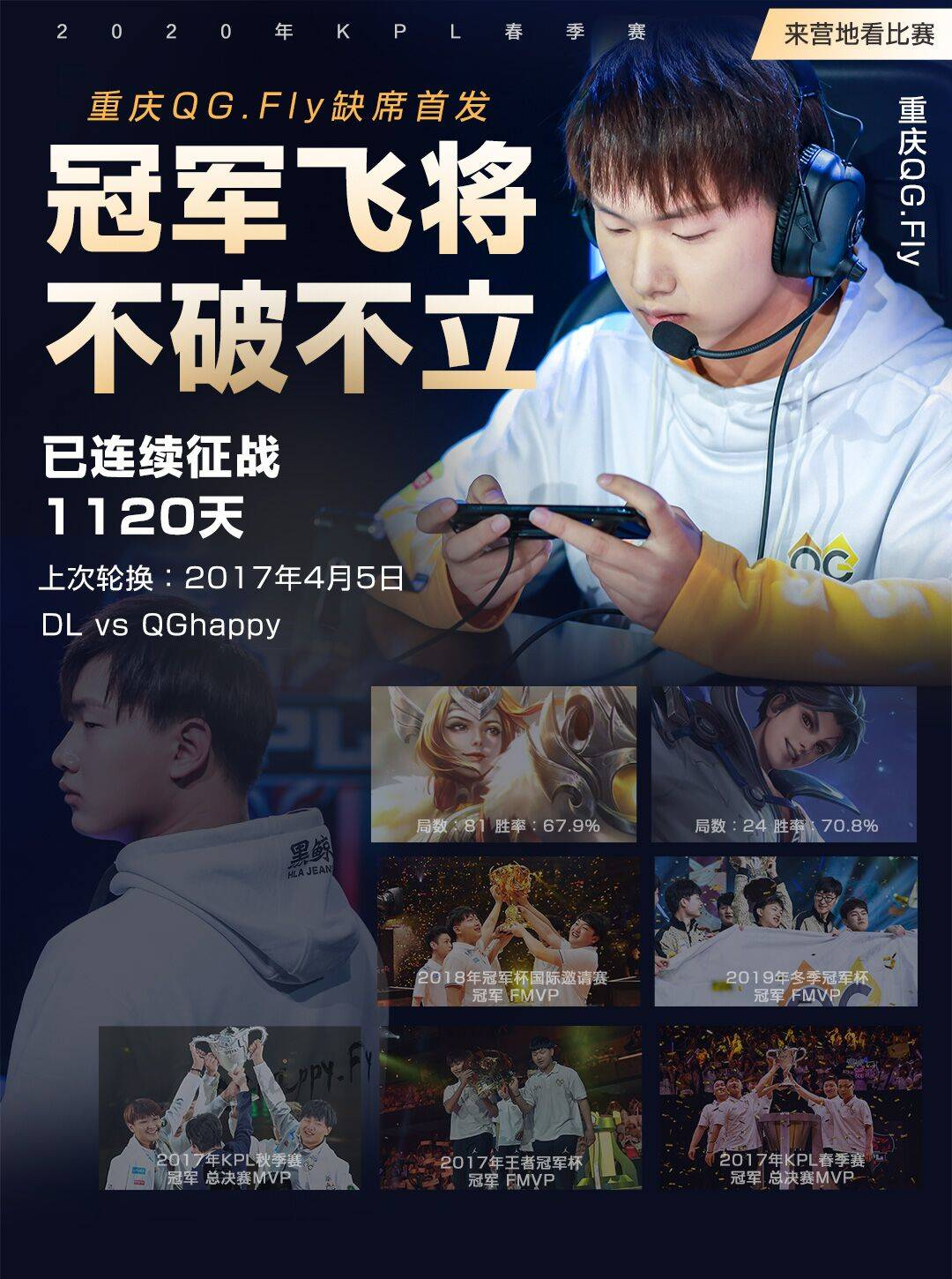 不破不立 | Fly时隔1120天未首发，重庆QG全员轮换迎战RNG.M-王者荣耀官方网站-腾讯游戏