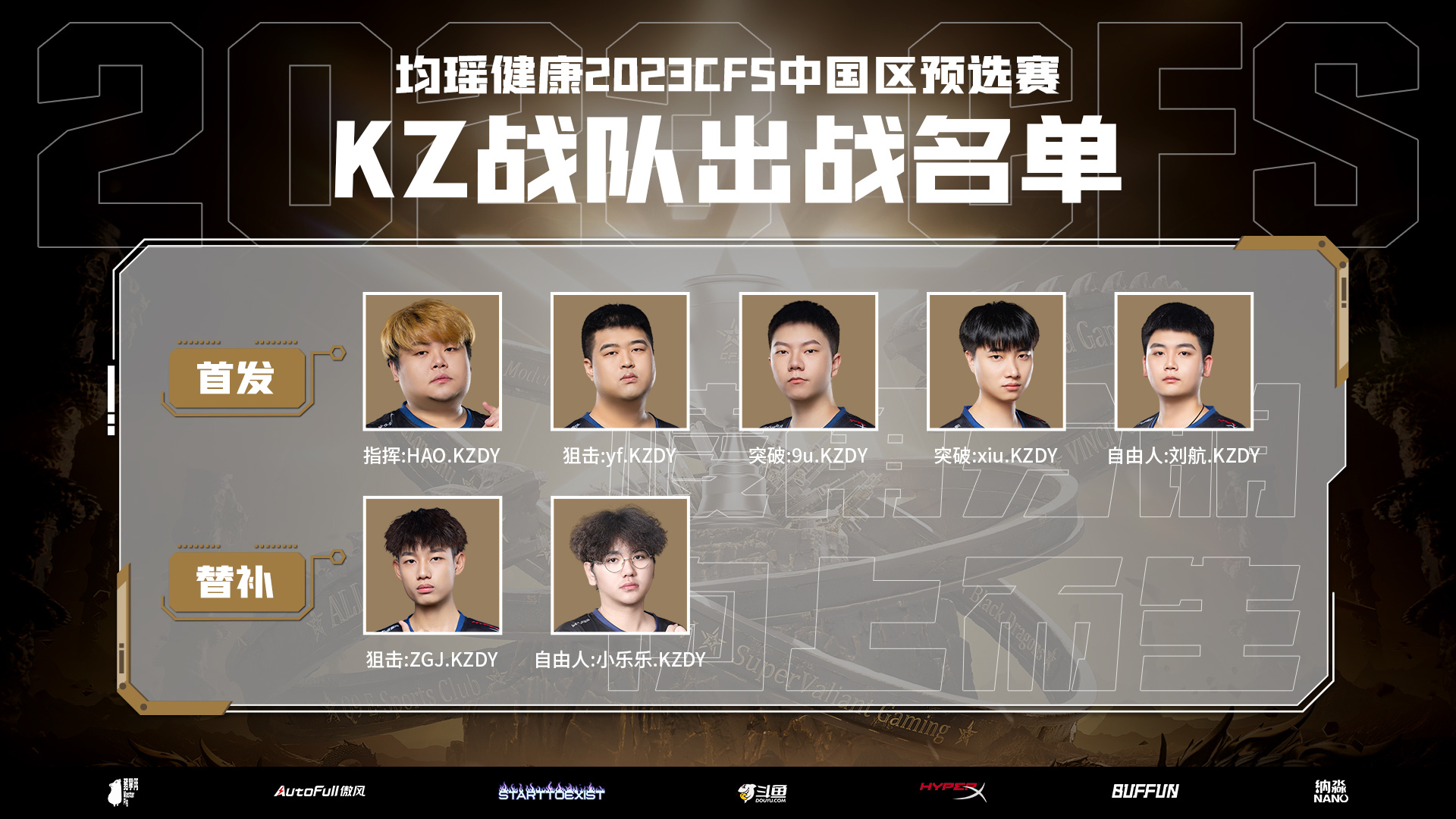 火线报道：成都AG和KZ.斗鱼打响均瑶健康2023CFS中国区预选赛揭幕战 --穿越火线官方网站-腾讯游戏