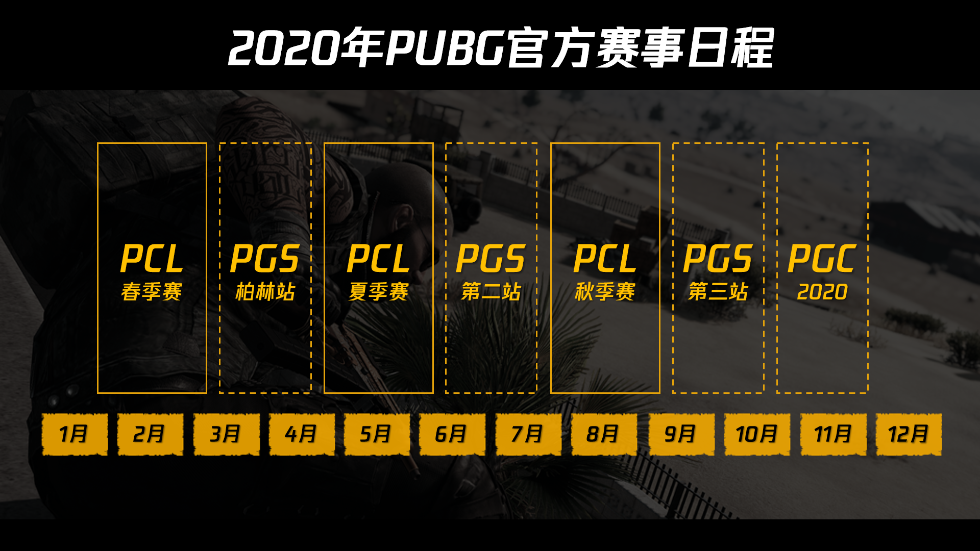 【官方】绝地求生冠军联赛（PCL）2020年度赛事规划 - 新闻 -PUBG