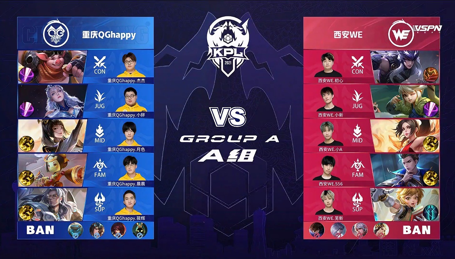 虎牙KPL：杰杰马超枪枪致命，重庆QGhappy大胜西安WE拿下赛季首胜-王者荣耀官方网站-腾讯游戏