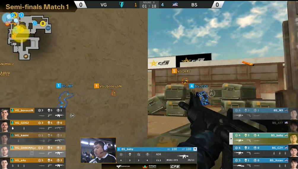 火线报道：BS与AG晋级胜者组决赛，VG与RK掉落败者组 --穿越火线官方网站-腾讯游戏