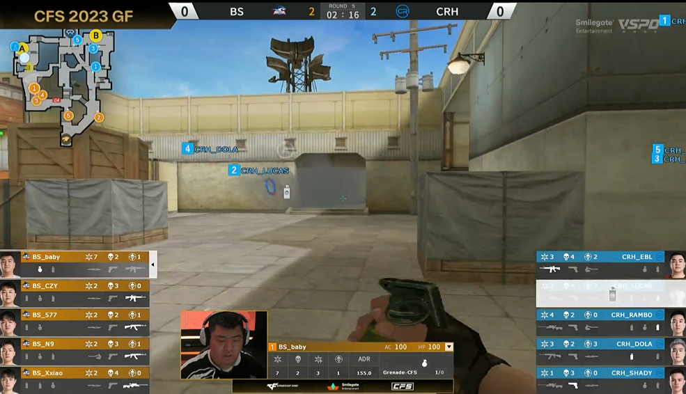 火线报道：BS零封CRH晋级四强，VG两进加时赛带走PM --穿越火线官方网站-腾讯游戏